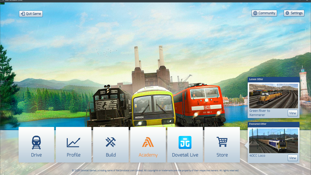 Fast Main Menu - Train Sim Community