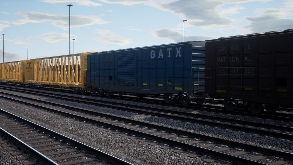 GATX Boxcar (Blue) - Train Sim Community