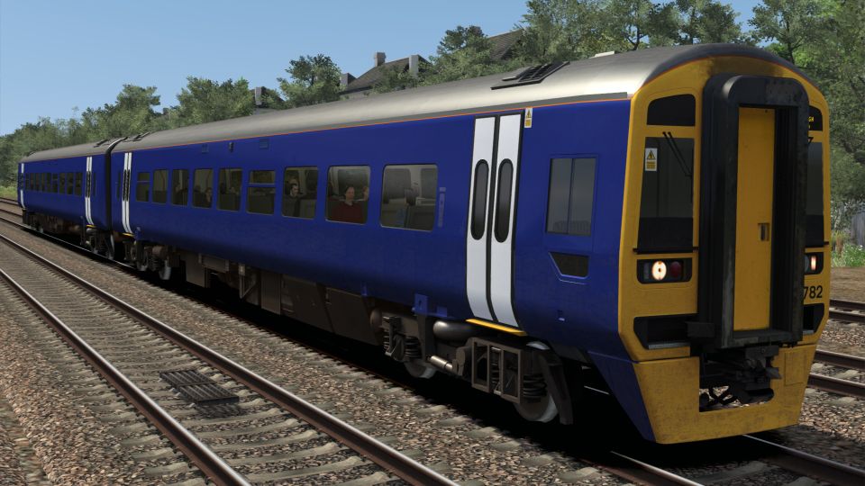 Plain Blue First ScotRail Class 158 - Train Sim Community