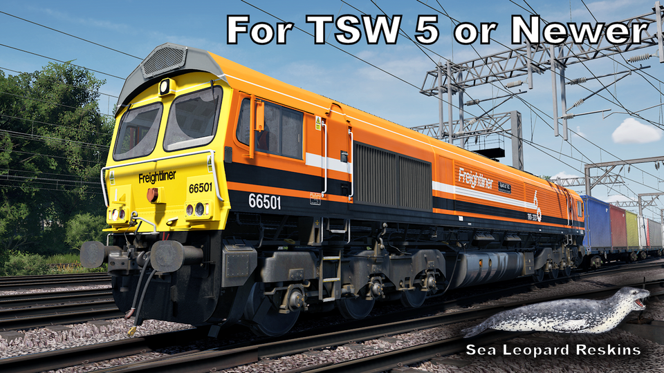 66501 - Freightliner 60th Anniversary Orange - Train Sim Community