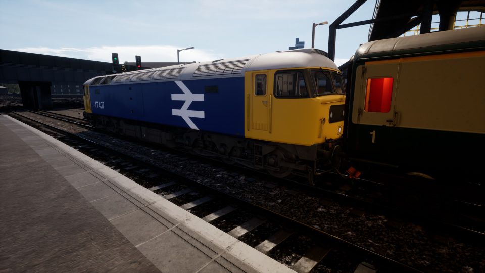 Class 47 47407 in BR Large Logo Livery - Train Sim Community