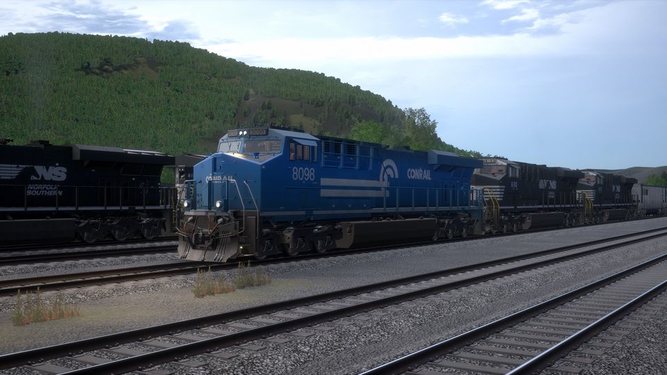 Norfolk Southern ES44AC Heritage Unit 8098 in Conrail Livery - Train ...