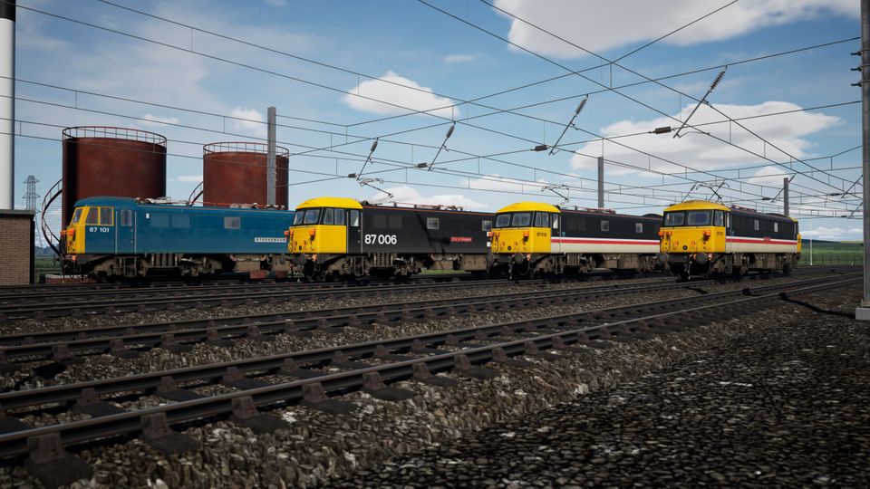 87006 "City of Glasgow" in experimental Large Logo Grey Livery - Train ...